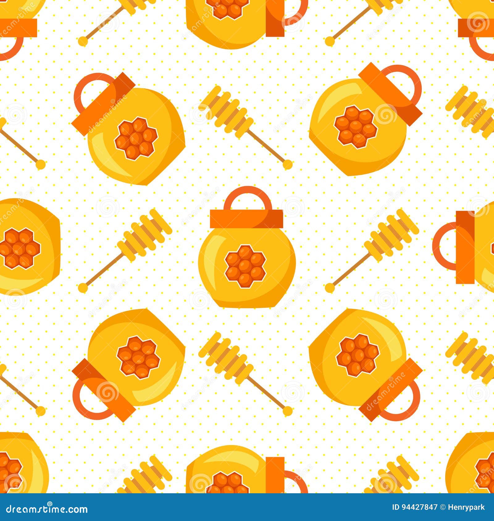 Bee pollen seamless stock vector. Illustration of kitchen - 94427847