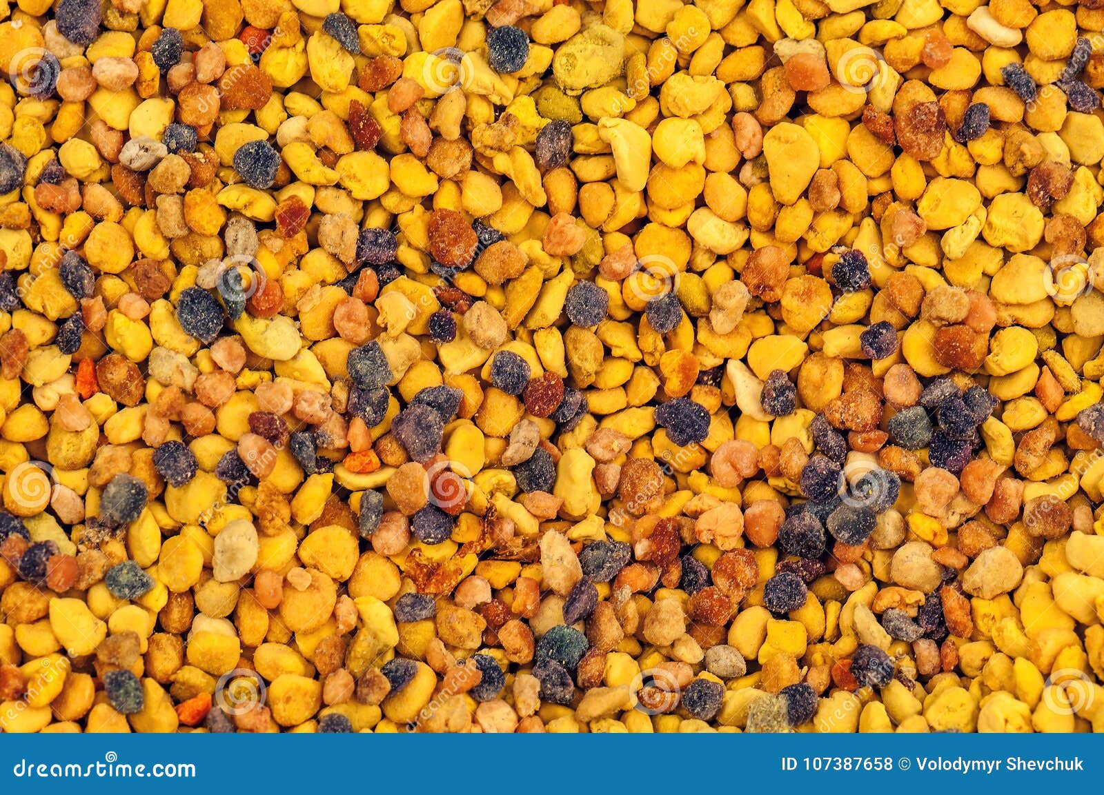 Bee pollen texture stock photo. Image of honeycomb, close - 107387658