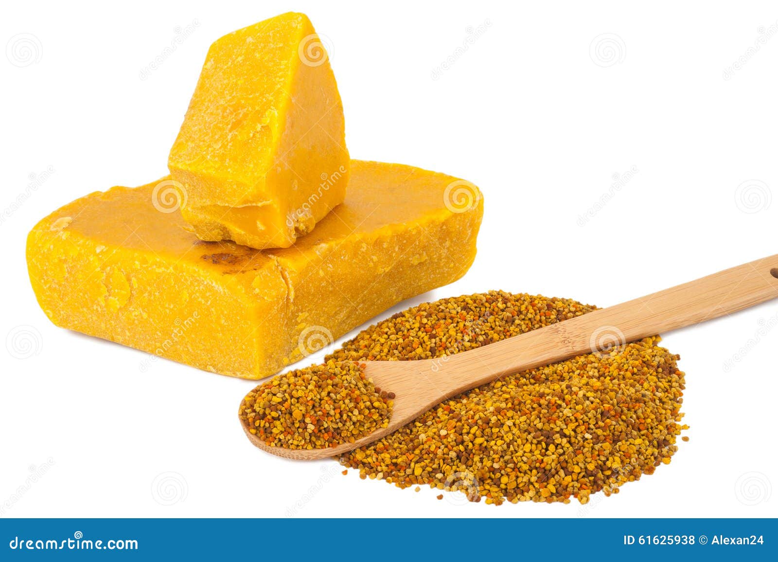 Bee pollen and wax stock photo. Image of wooden, pollen - 61625938