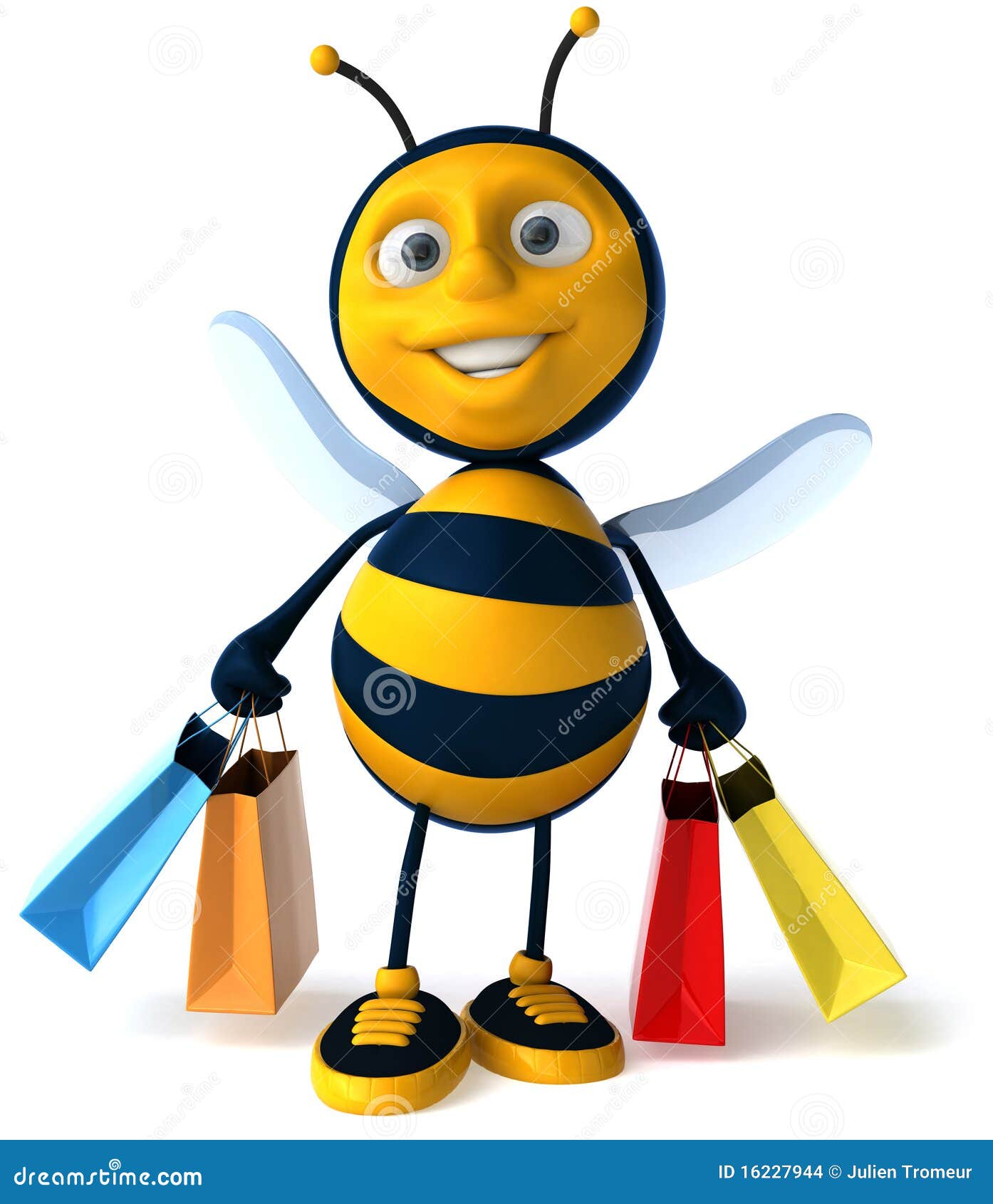 Bee shopping stock illustration. Illustration of beekeeping - 16227944