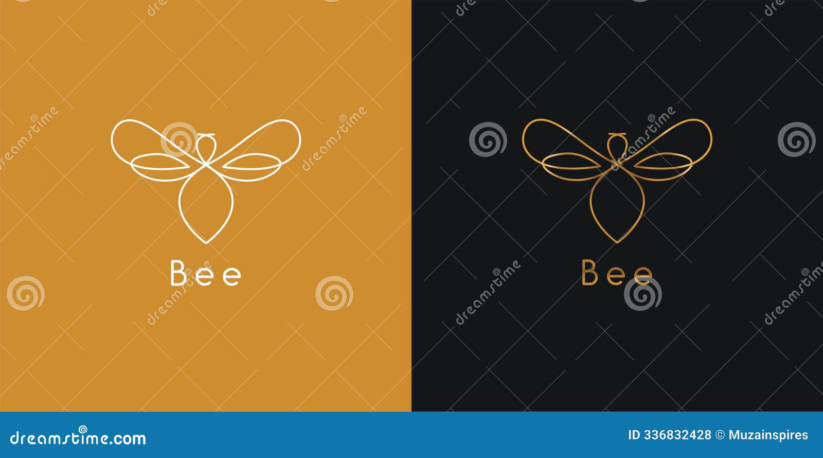 Bee Symbol Logo Design Template. Stock Illustration - Illustration of ...