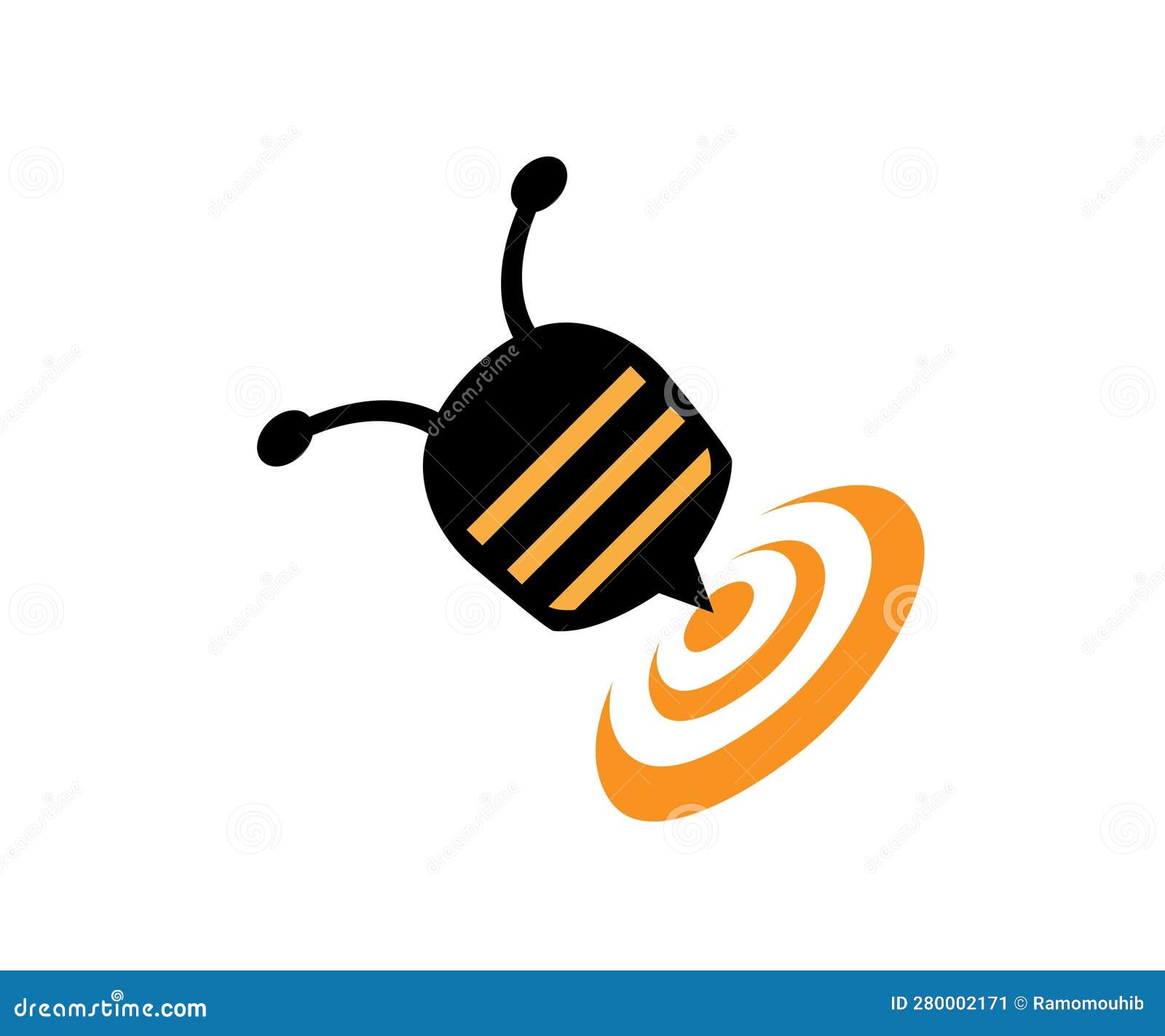 Bee Target Logo Success Illustration Stock Illustration - Illustration ...