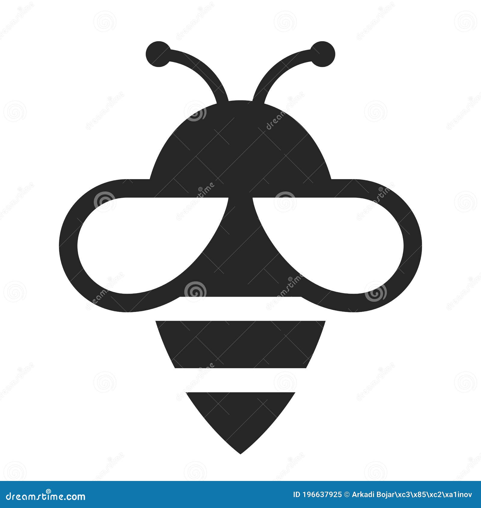 Beetle Gadfly Vector Icon.Realistic Vector Icon Isolated On White ...