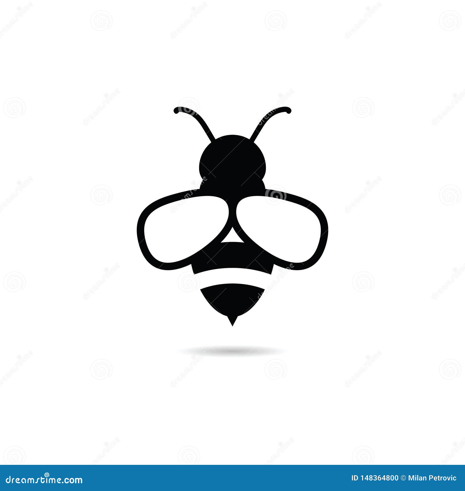 Bee vector illustration stock vector. Illustration of wildlife - 148364800
