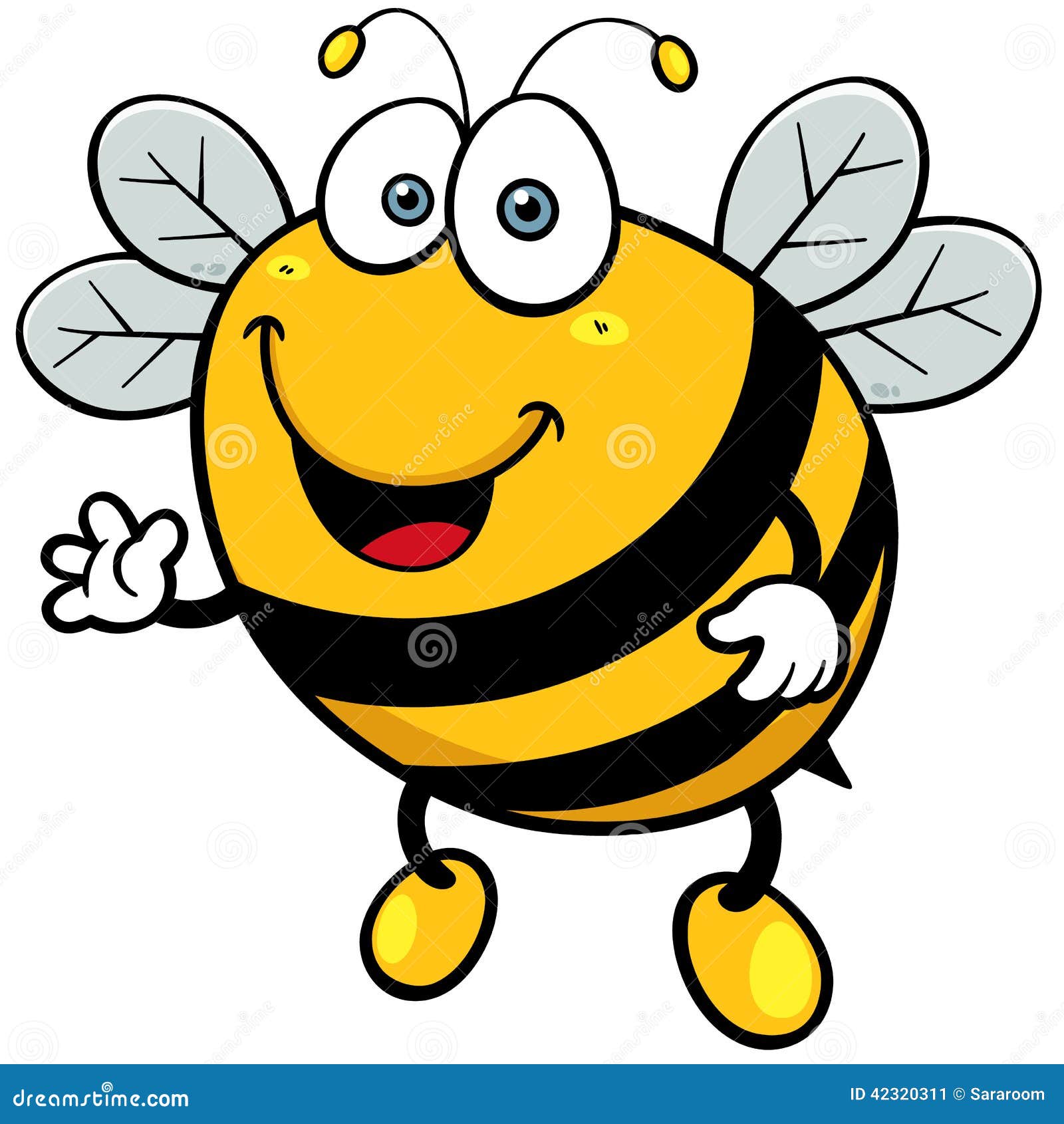 Bee Stock Vector - Image: 42320311