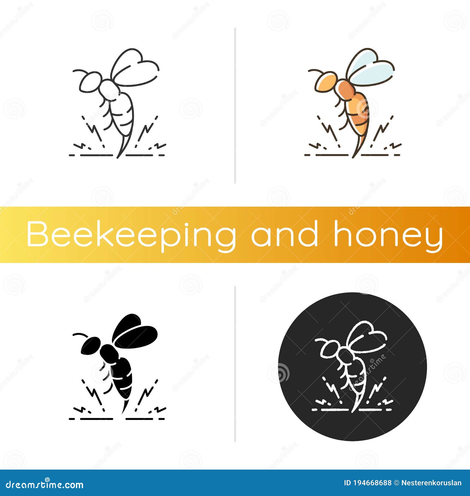 Bee venom icon stock vector. Illustration of danger - 194668688 Bee venom icon stock vector. Illustration of danger - 194668688