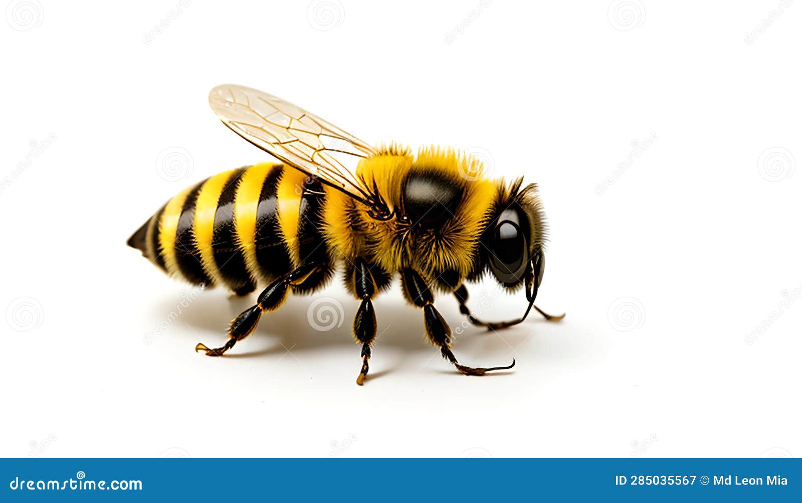 Bee white background stock illustration. Illustration of wildlife ...
