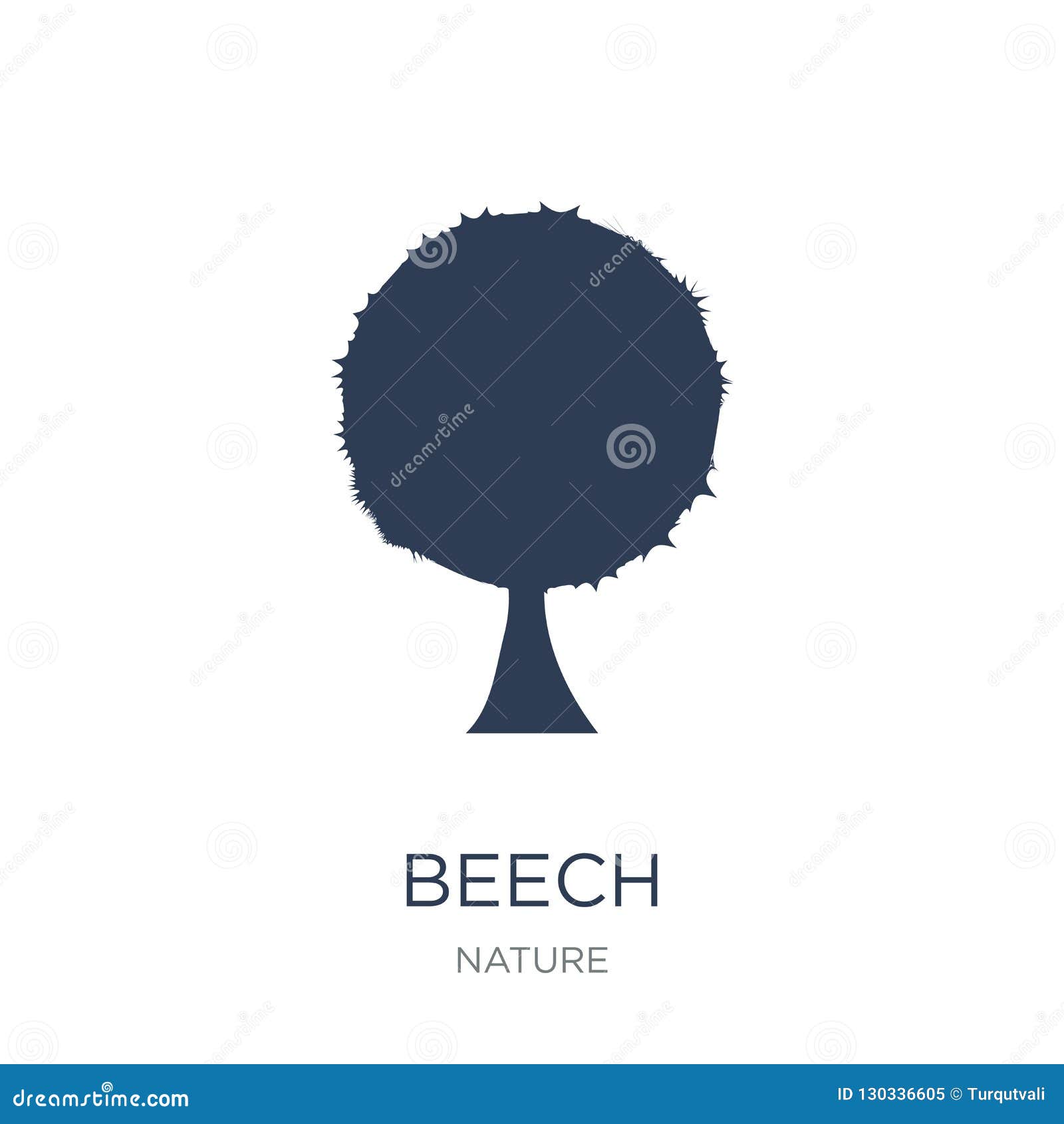 Beech Icon. Trendy Flat Vector Beech Icon on White Background Fr Stock ...