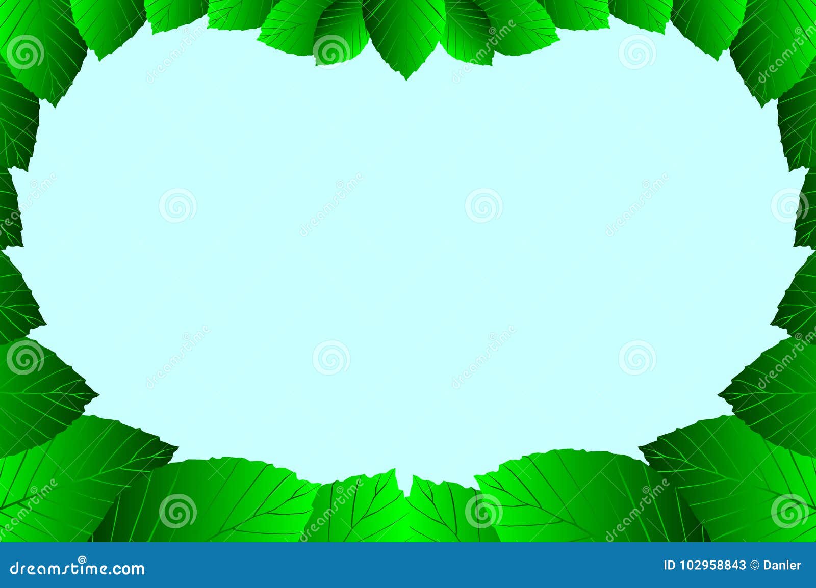 Beech leaf - vector frame stock vector. Illustration of beautiful ...