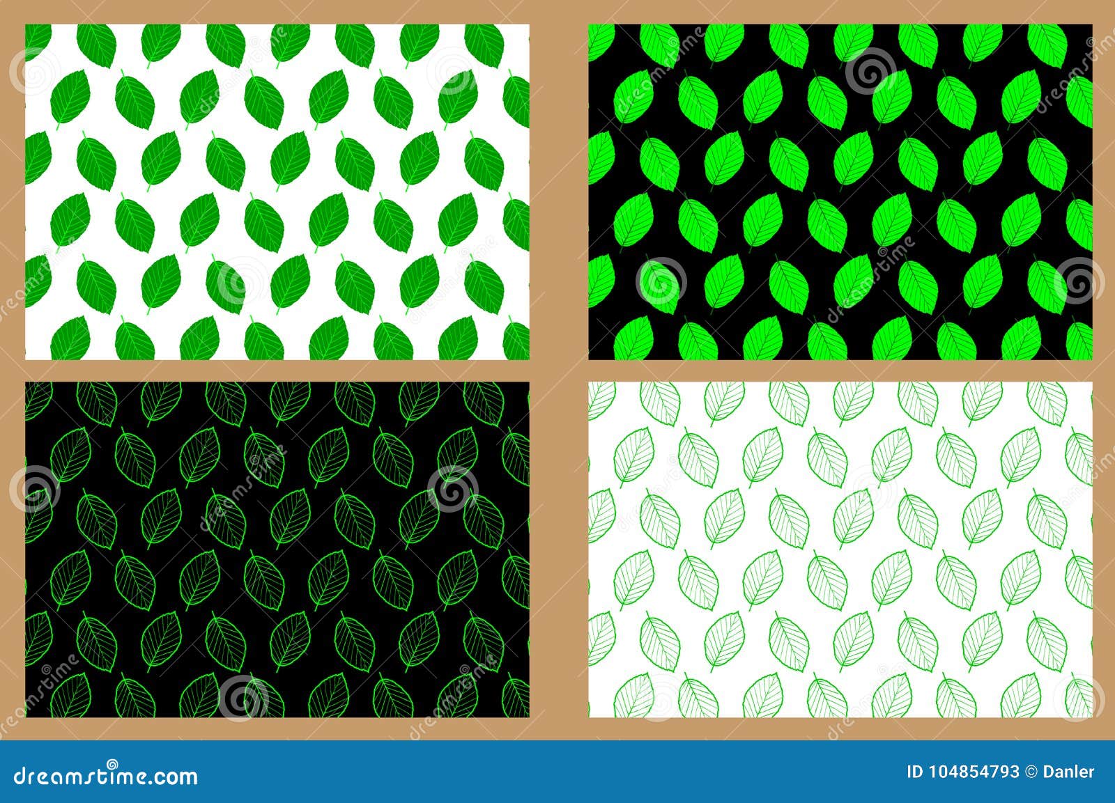 Beech Leaf - Vector Pattern Stock Vector - Illustration of lush, decor ...