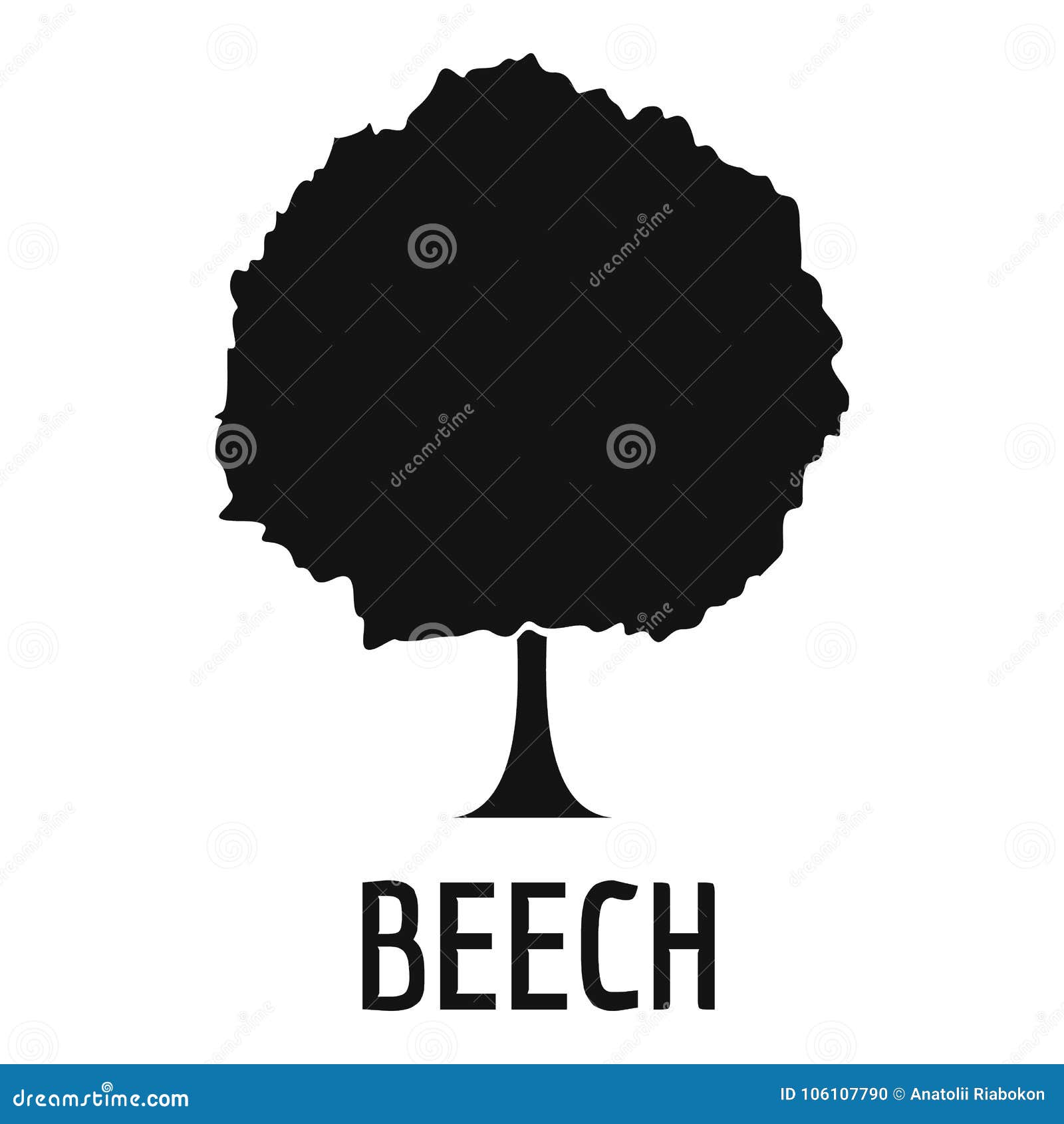 Beech Tree Icon, Simple Black Style Stock Vector - Illustration of ... Beech Tree Icon, Simple Black Style Stock Vector - Illustration of ...