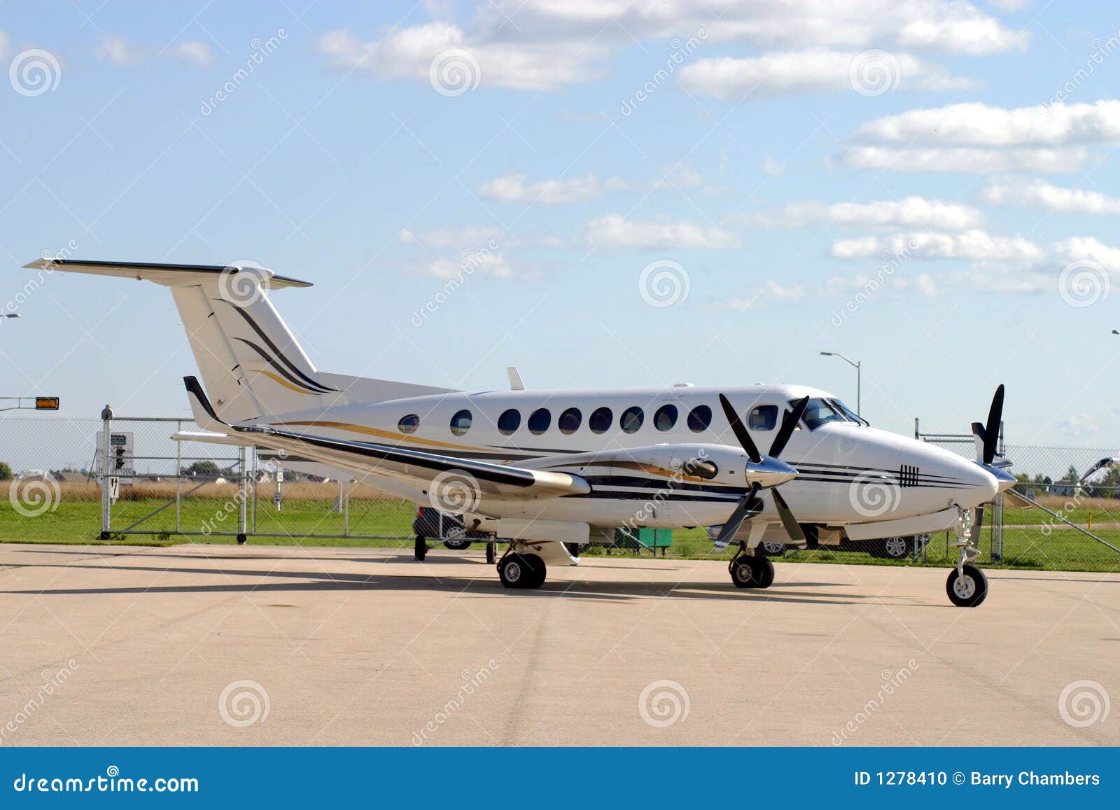 Beechcraft King Air stock photo. Image of executive, wing - 1278410