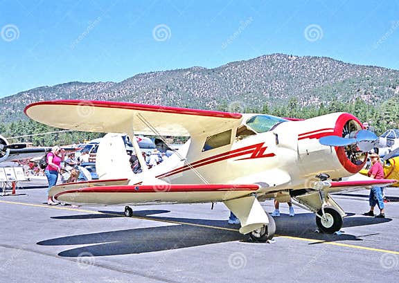Beechcraft Staggerwing editorial stock photo. Image of beechcraft ...