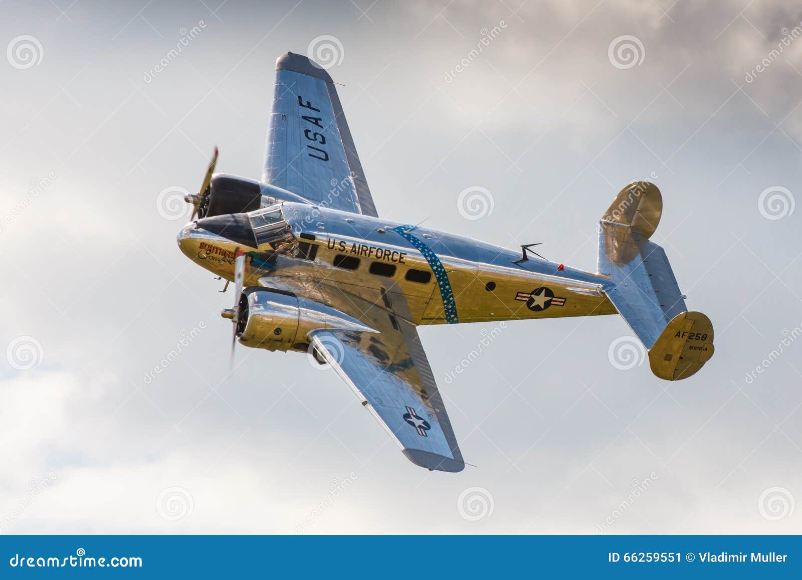 Beechcraft Twin Beech Royalty-Free Stock Photo | CartoonDealer.com ...