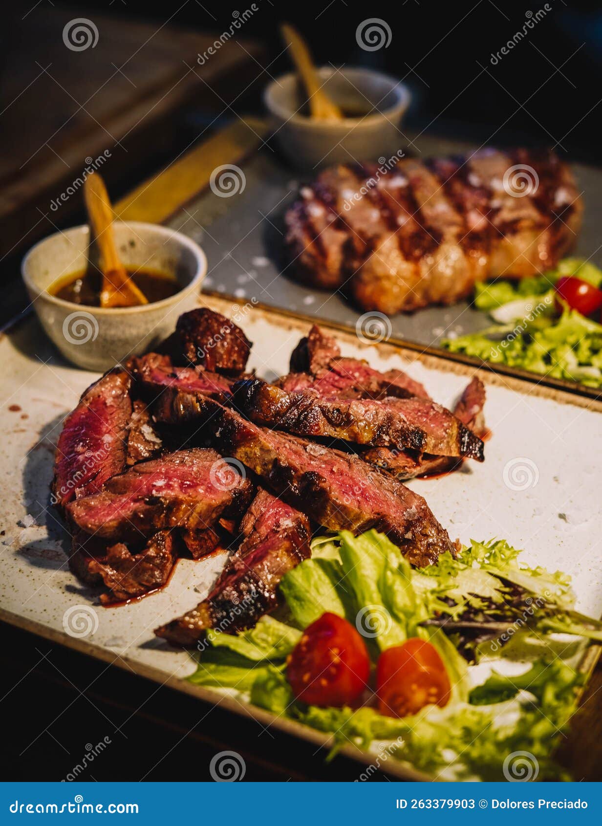 Beef in an Argentinian Steakhouse Stock Image - Image of barbecued ...