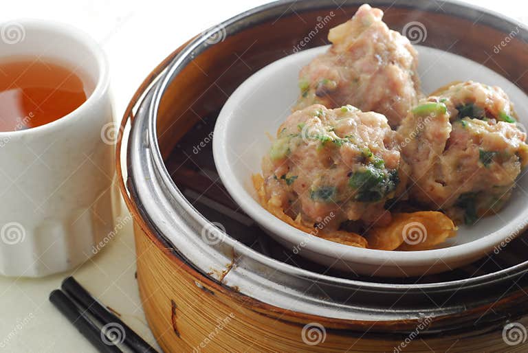 Beef ball dim sum stock image. Image of beef, chopstick - 22968139