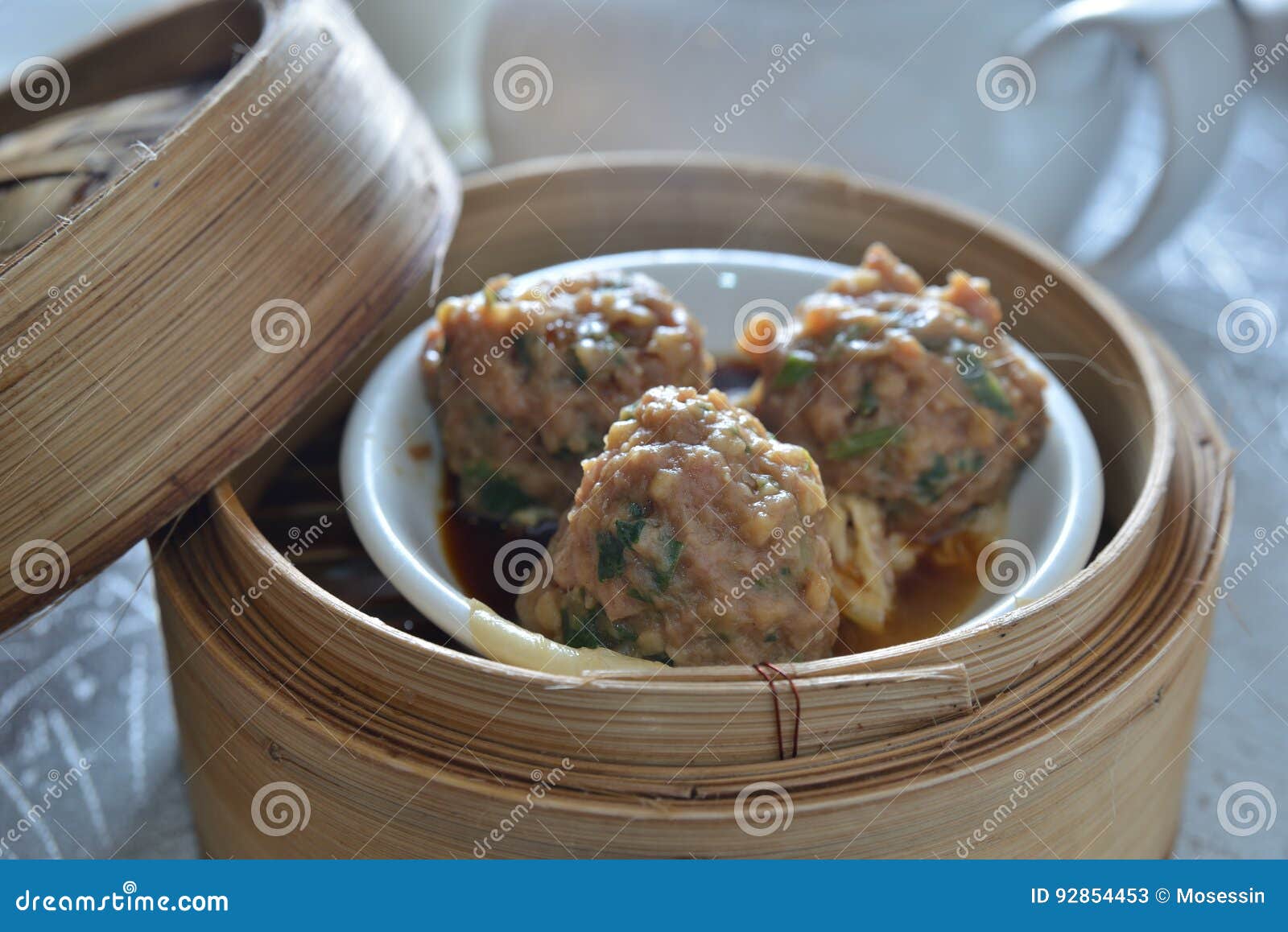 Beef Ball Dim sum stock image. Image of conventional - 92854453