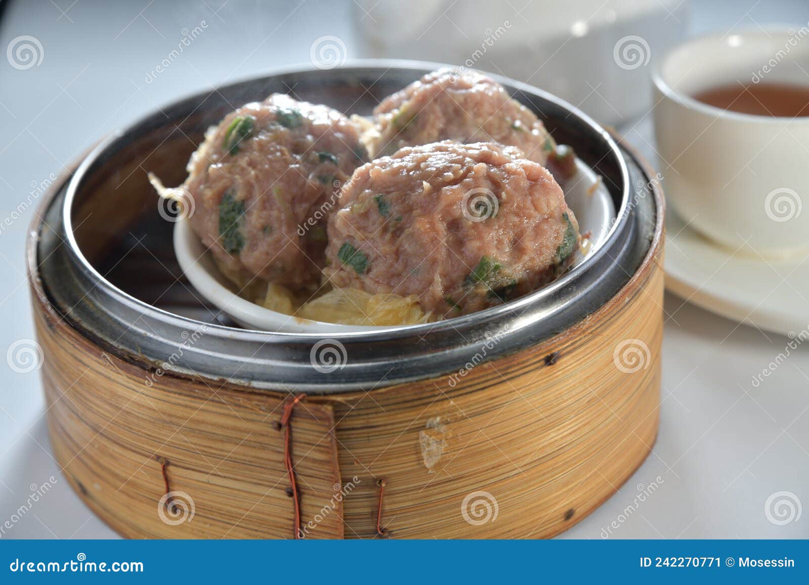 Beef ball dim sum stock image. Image of cantonese, shao - 242270771