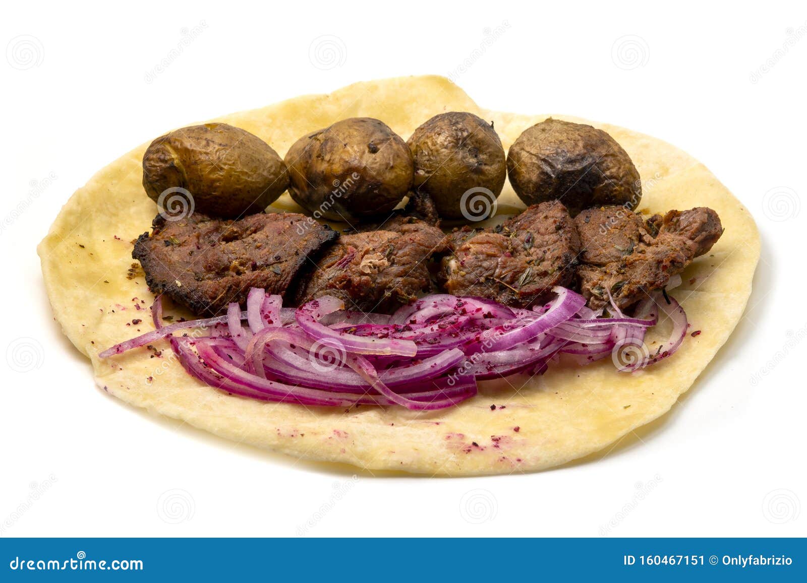 Beef basturma stock image. Image of dish, isolated, close - 160467151