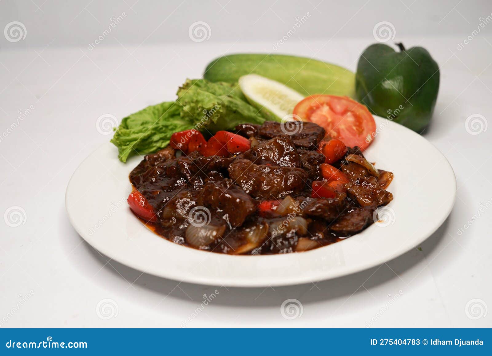 Beef with Black Pepper Sauce Stock Image - Image of parsley, brunch ...