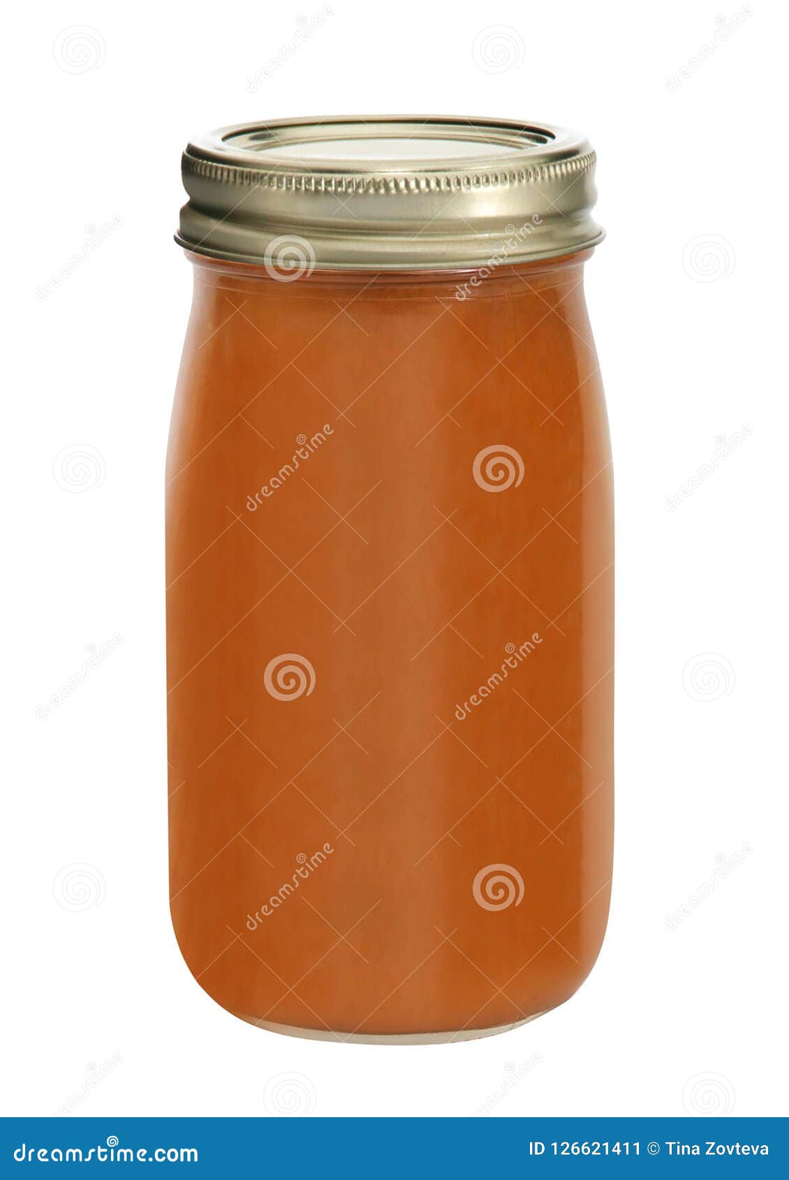 Beef Bone Broth in Glass Storage Jar Stock Image - Image of classic ...
