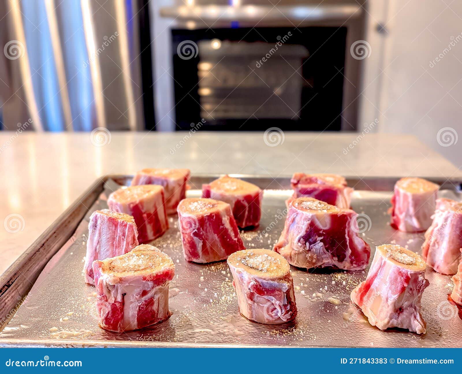 Beef Bone Marrow Pieces Ready for Dinner Stock Image - Image of meat ...