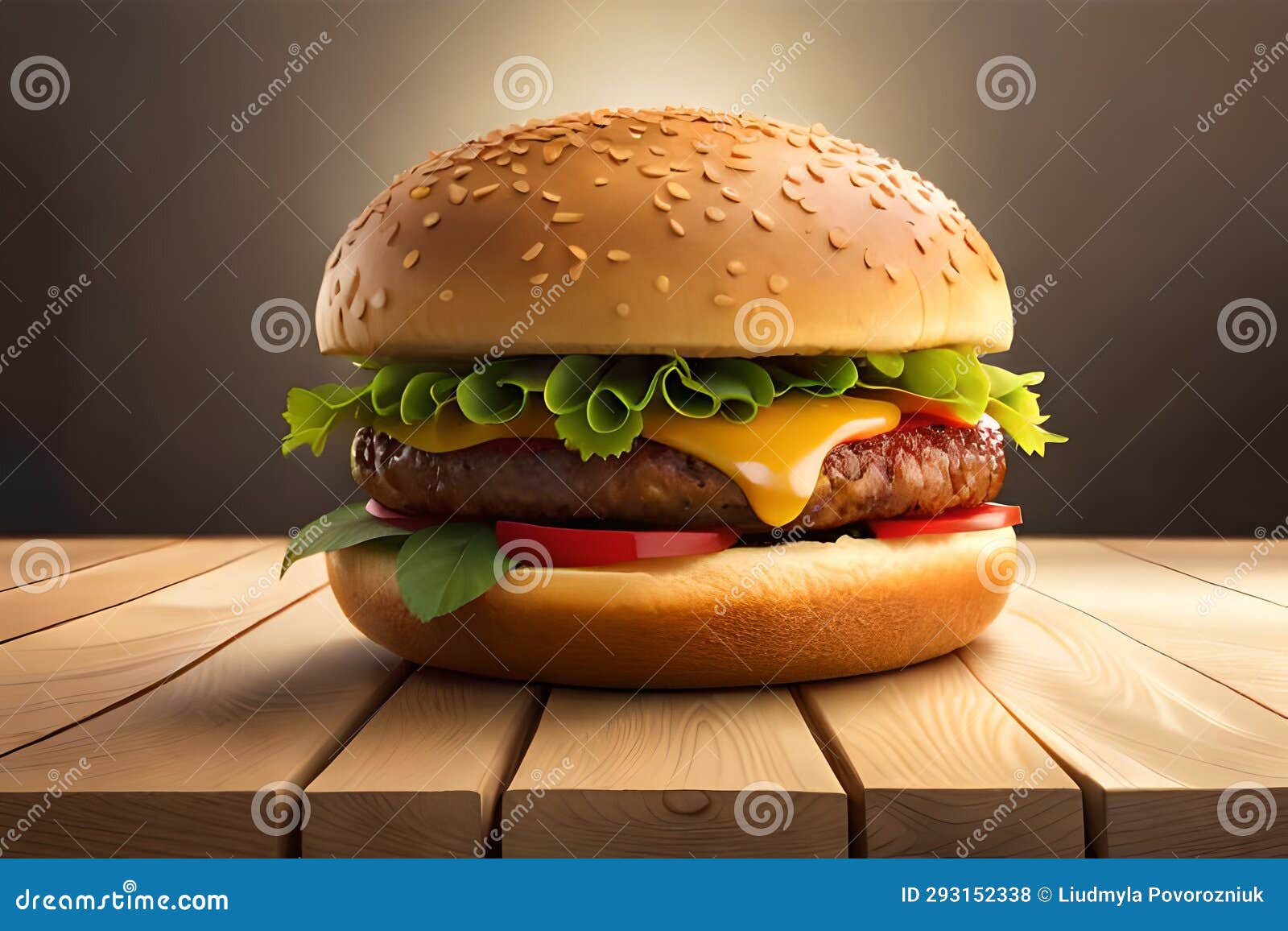 Beef Bread Bun Burger Cheese Delicious Dinner Food Stock Photo - Image ...