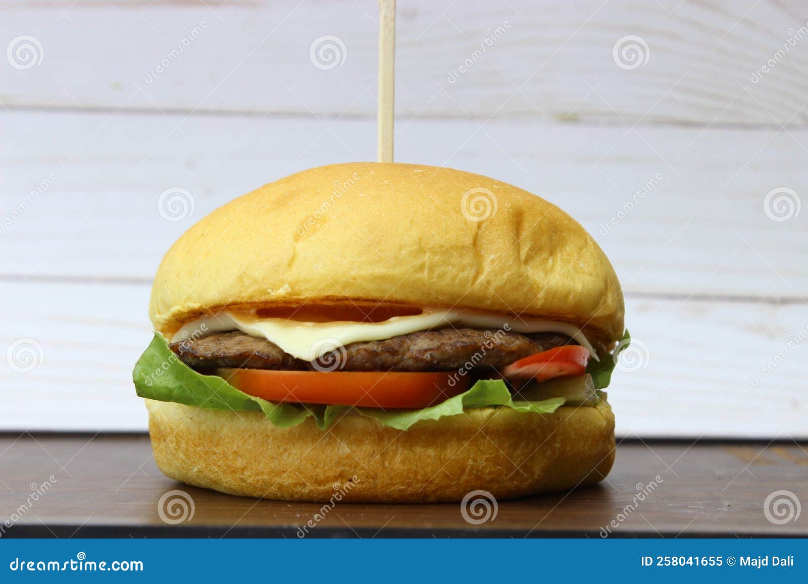 Burger Beef with Tomato and Cheese Stock Image - Image of hamburger ...