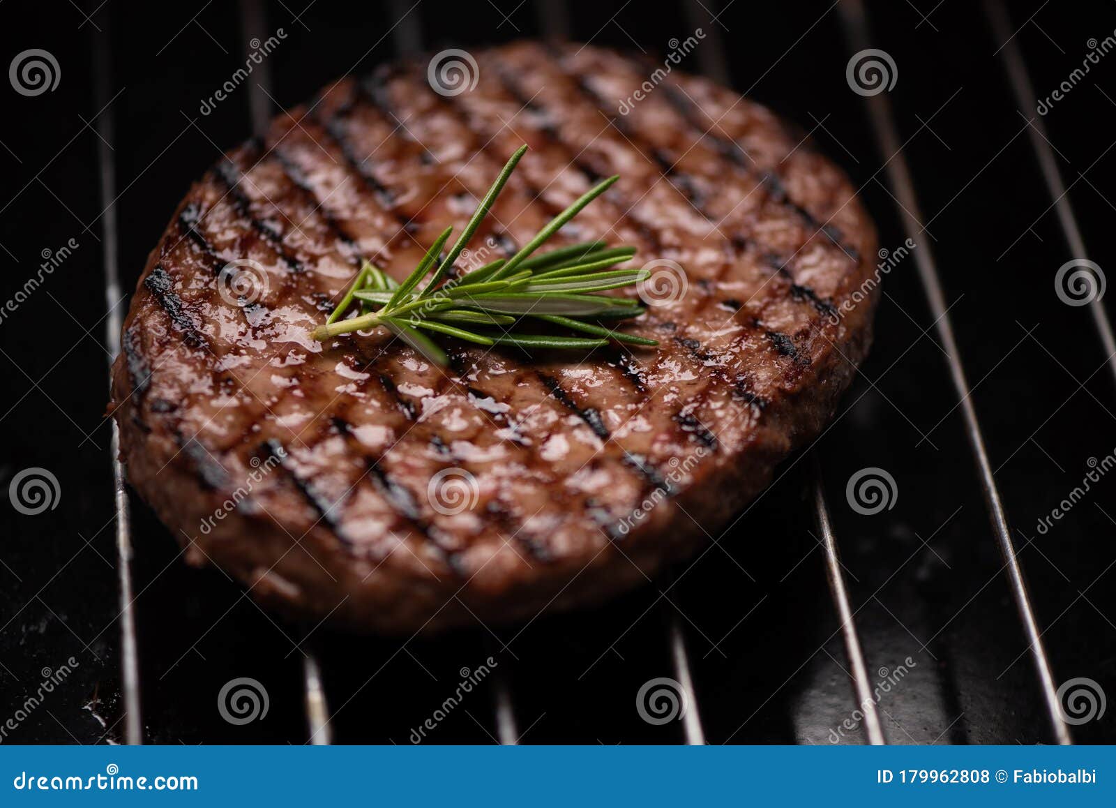 A Beef Burger Grill Cooking Stock Photo - Image of cuisine, dinner ...
