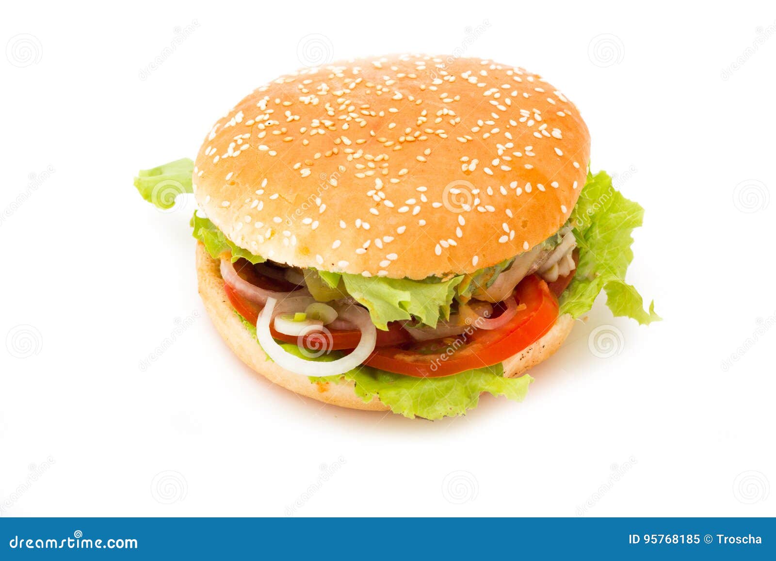 Beef burger stock image. Image of colorful, single, thick - 95768185