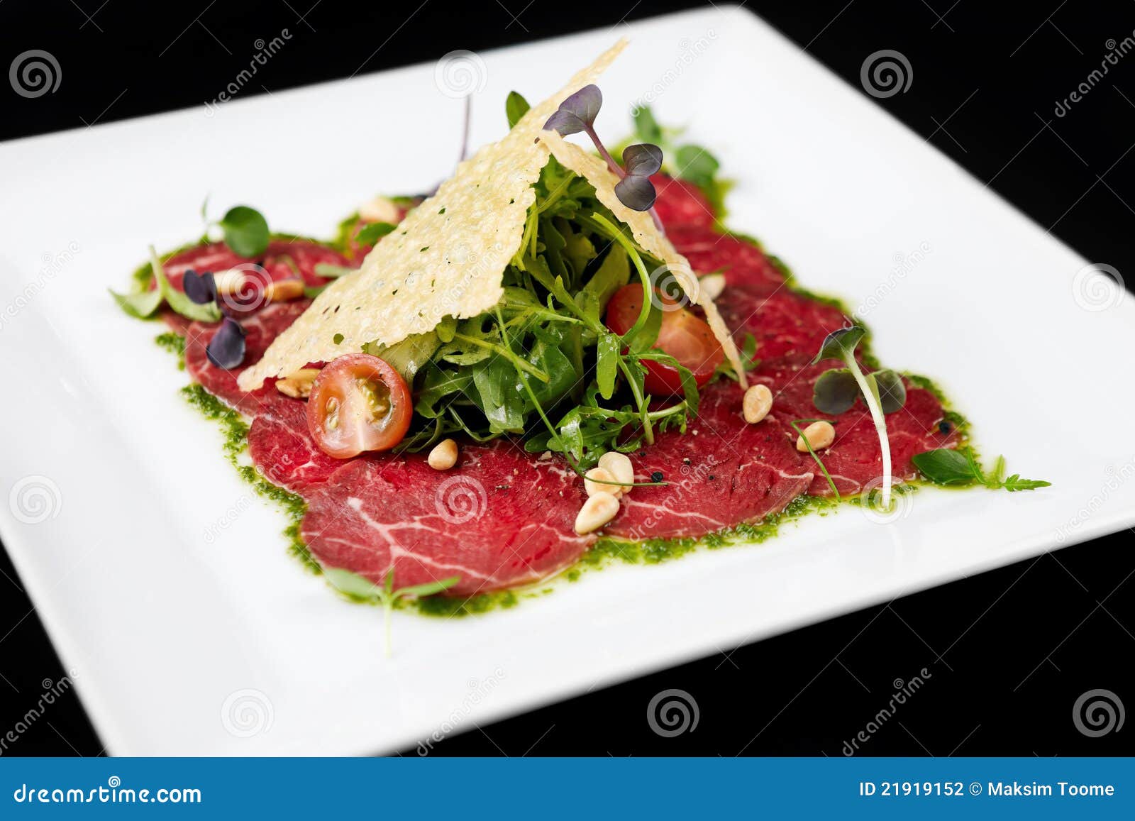 Beef carpaccio stock photo. Image of fillet, carpaccio - 21919152