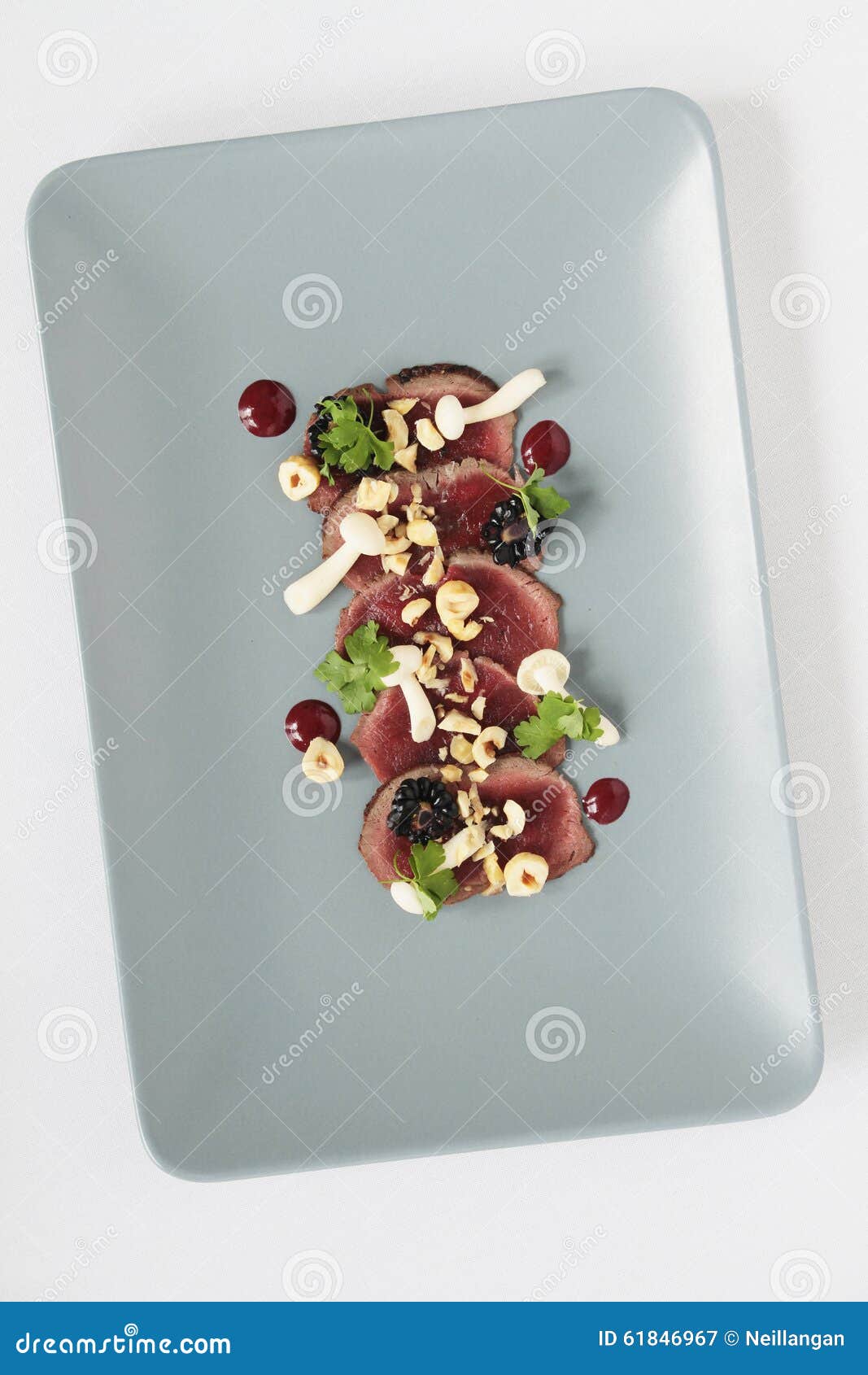 Beef Carpaccio Plated Starter Stock Image - Image of plated, time: 61846967