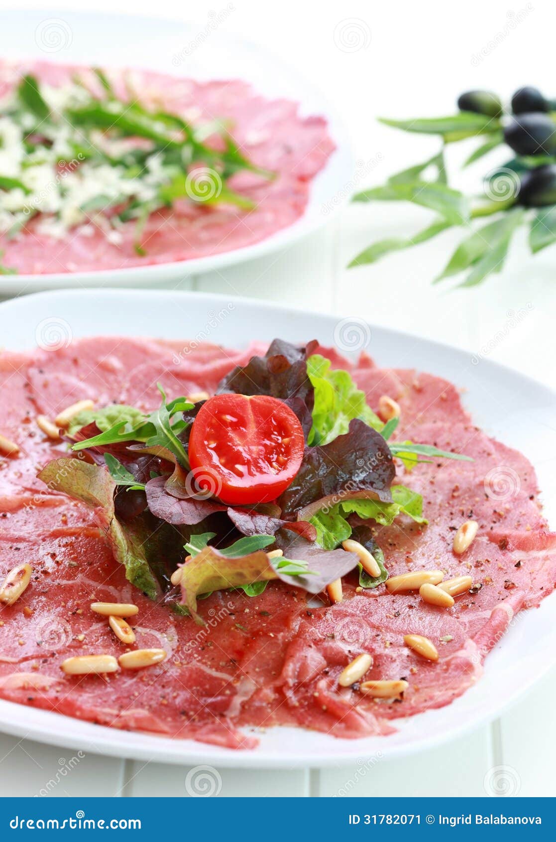 Beef carpaccio stock image. Image of gourmet, tomatoes - 31782071