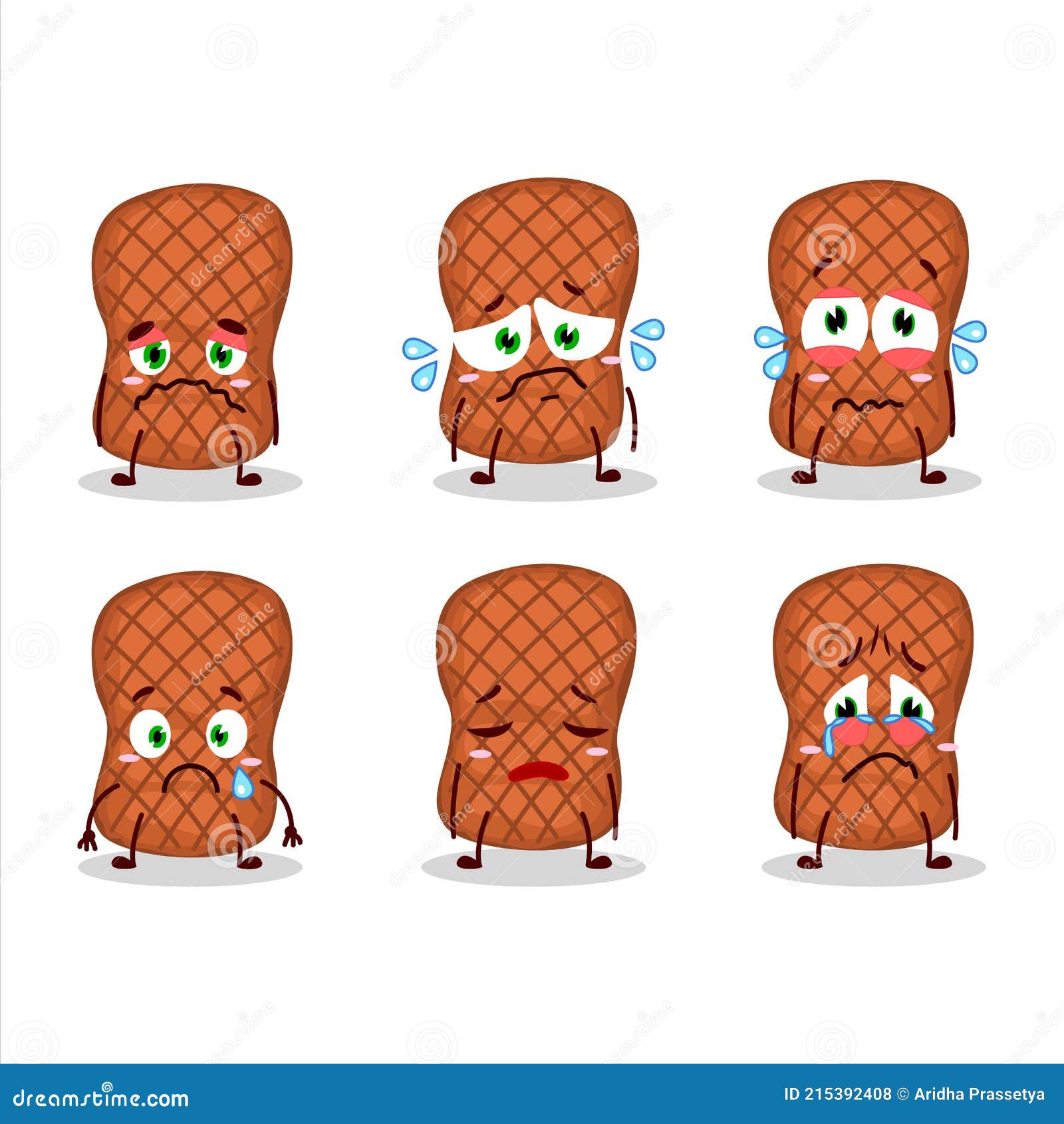 Beef Cartoon in Character with Sad Expression Stock Vector ...