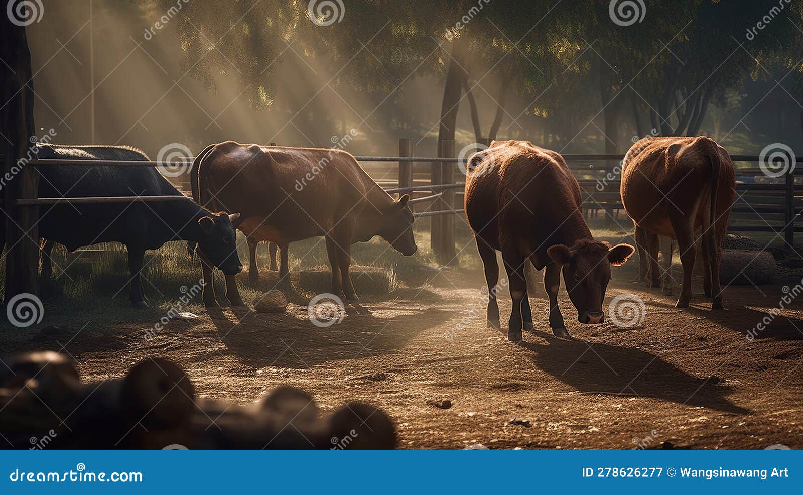 Cattle,cows ( Sapi ) In Animal Markets To Prepare Sacrifices On Eid Al ...