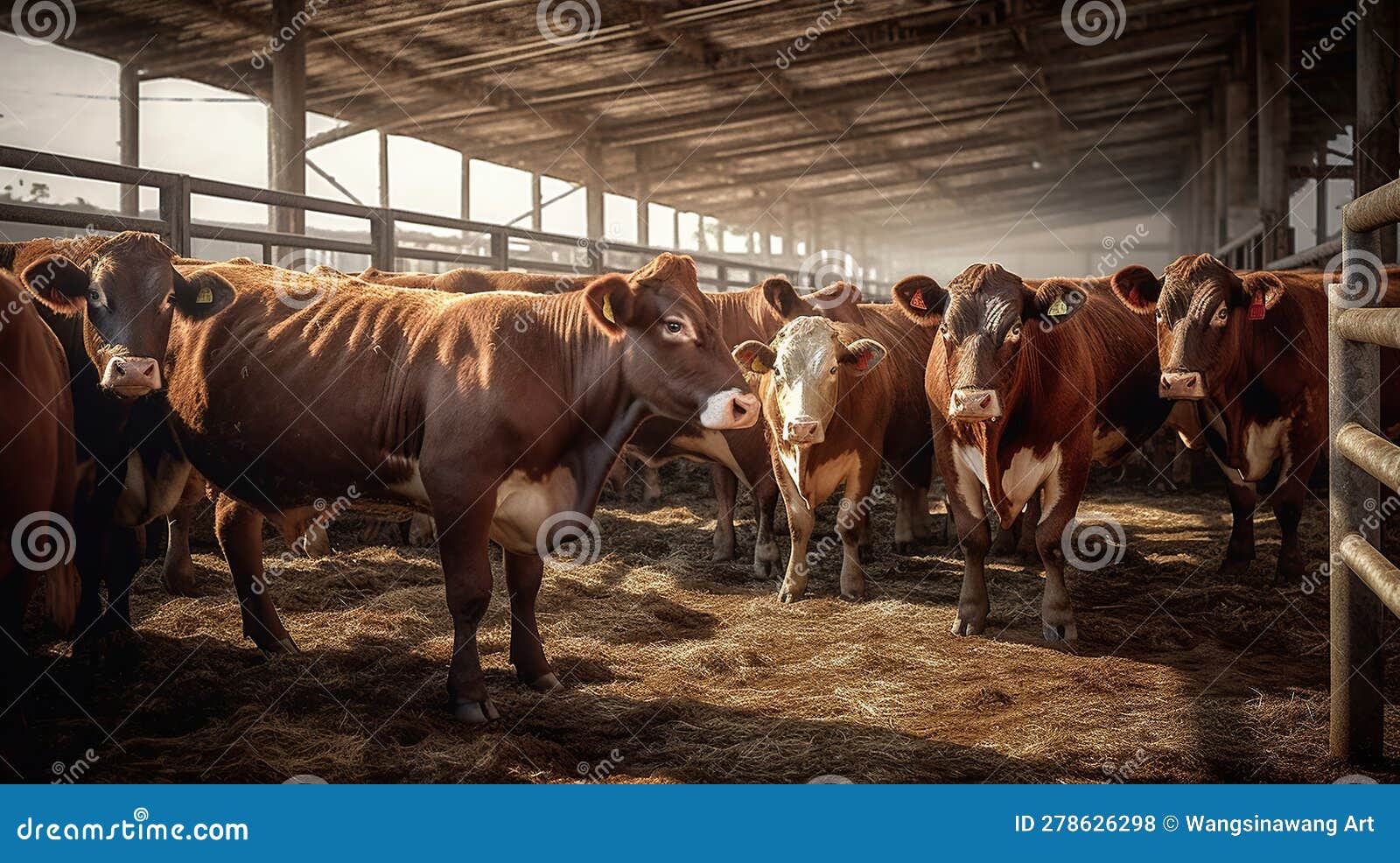 Cattle,cows ( Sapi ) In Animal Markets To Prepare Sacrifices On Eid Al ...
