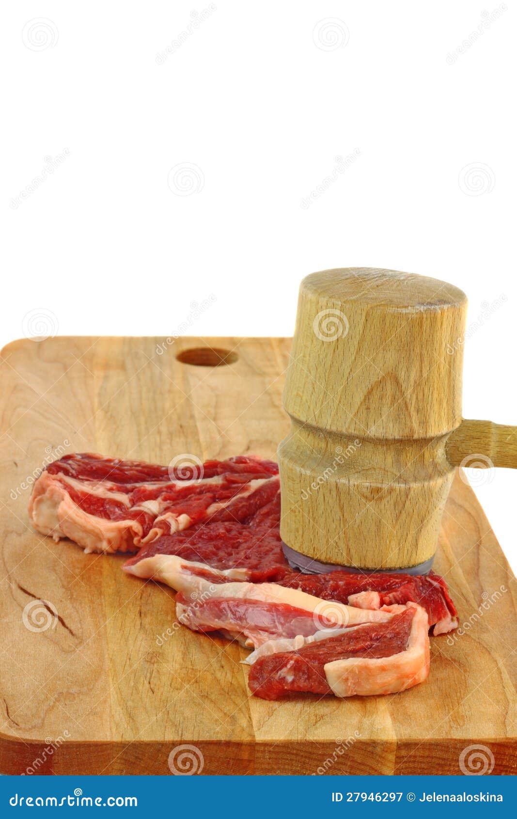 Beef chop stock image. Image of hammer, cuisine, wooden - 27946297
