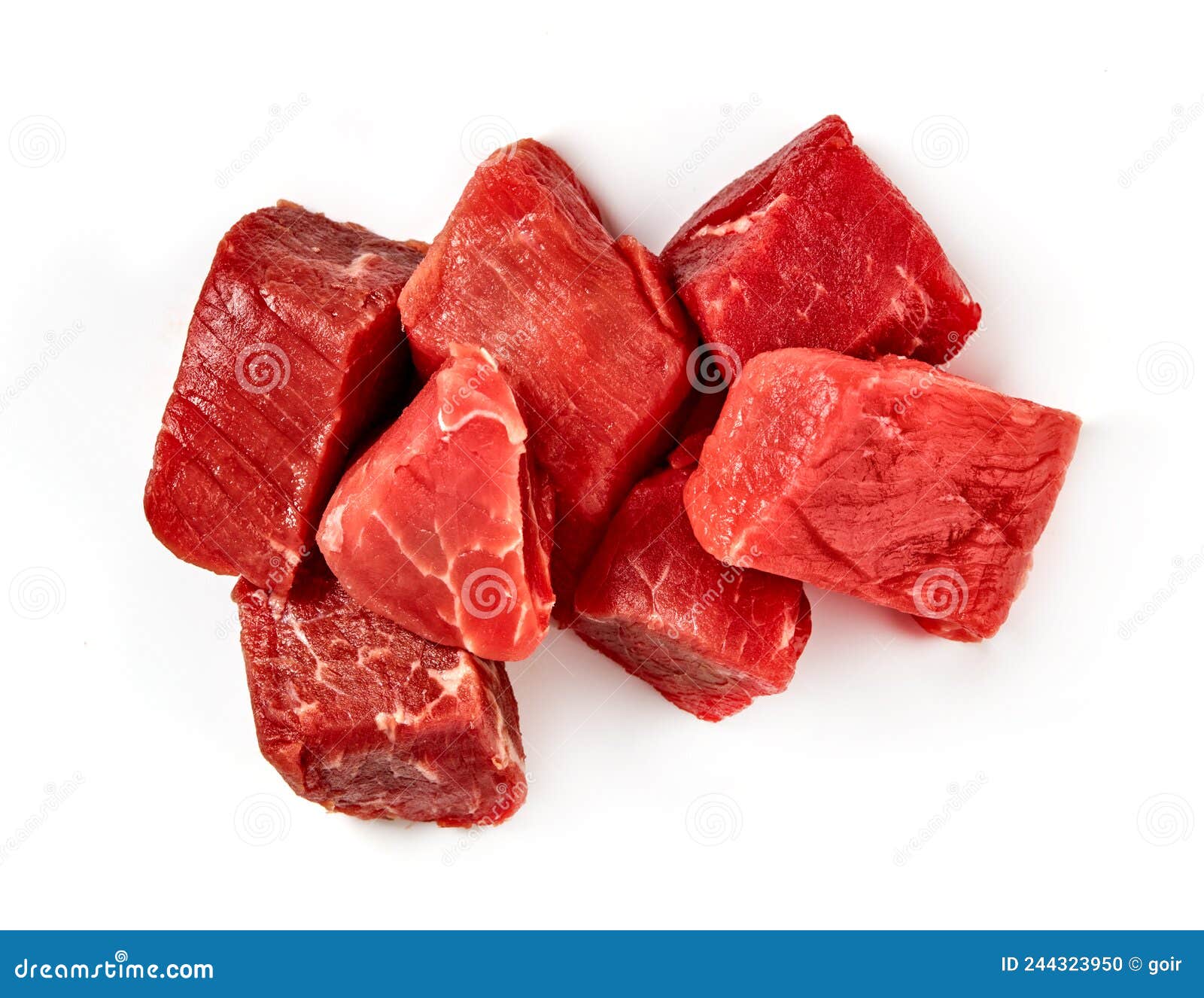 Beef cube sliced meat stock photo. Image of background - 244323950
