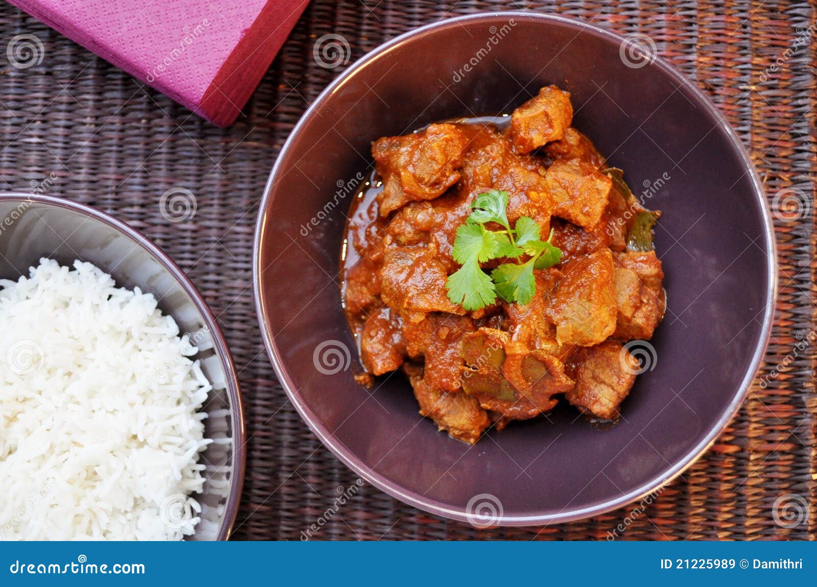 Beef Curry with Rice stock image. Image of curry, meal - 21225989