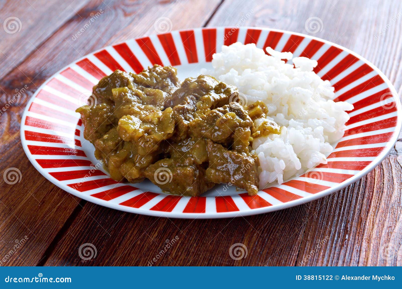 Beef Curry with Rice stock photo. Image of main, cuisine - 38815122