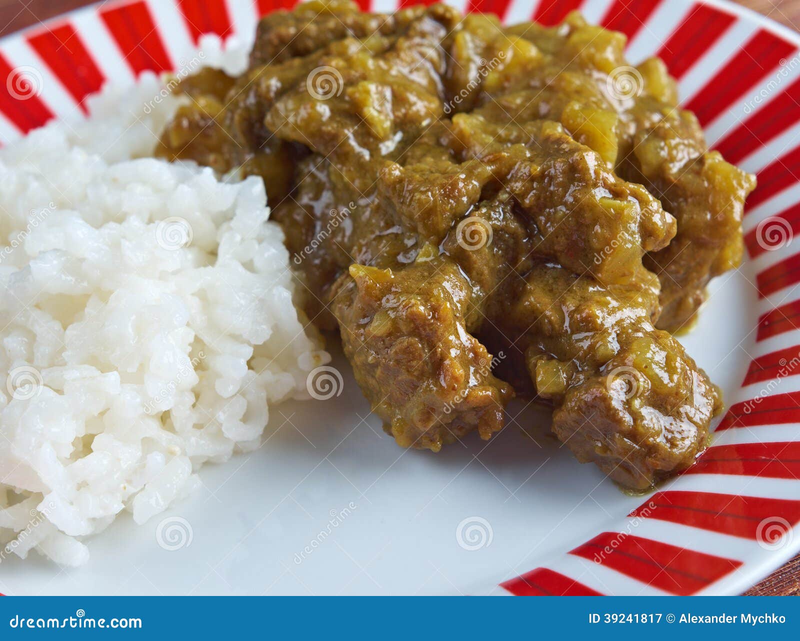 Beef Curry with Rice stock image. Image of josh, cuisine - 39241817