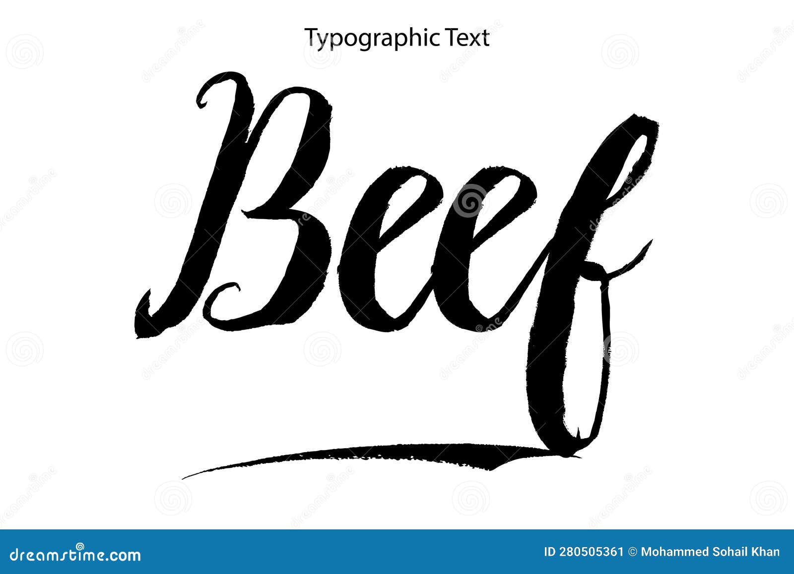 Beef Elegant Typography Lettering Text Vector Design Quote Stock Vector ...