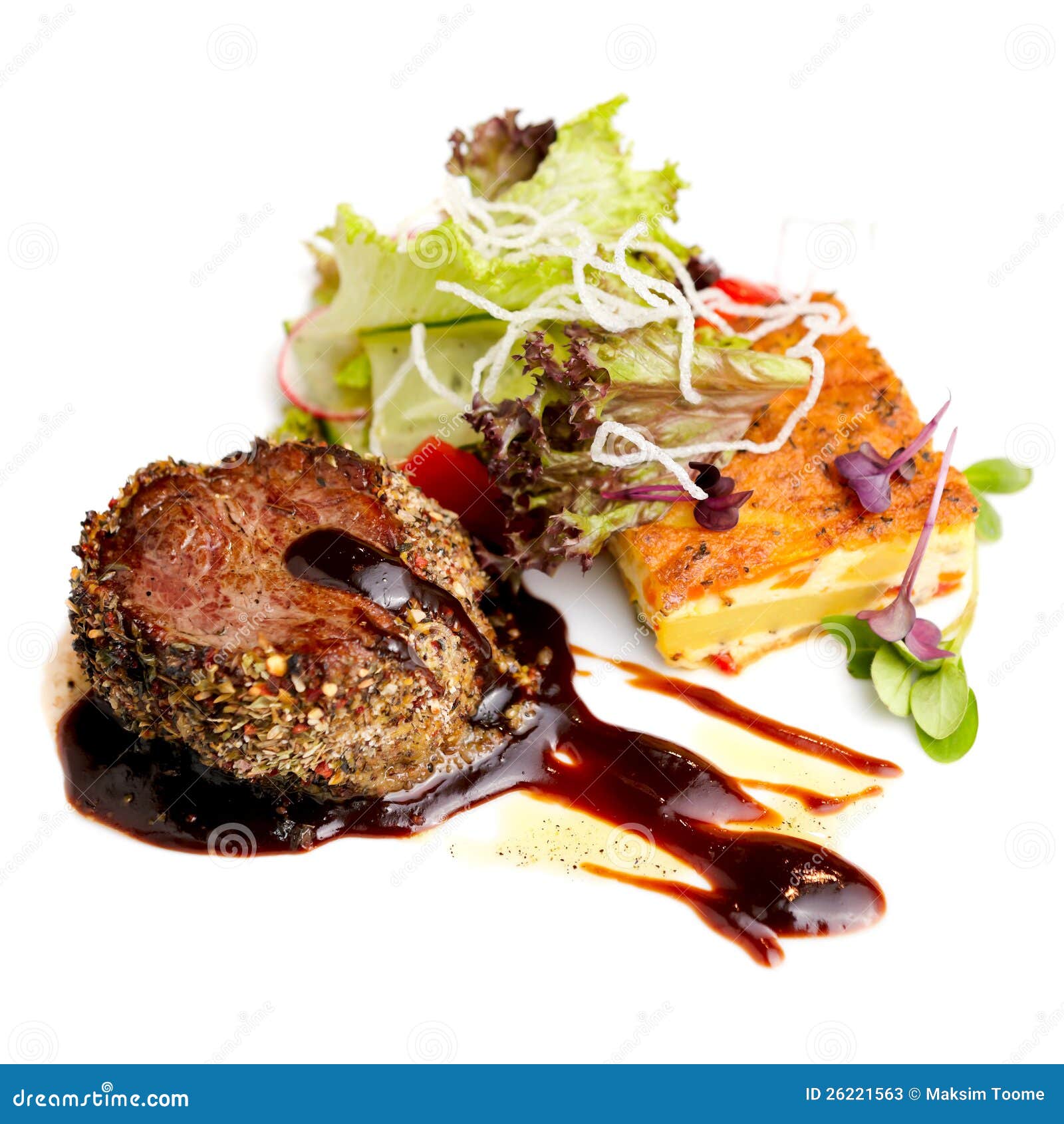 Beef fillet stock image. Image of pepper, cooked, juicy - 26221563