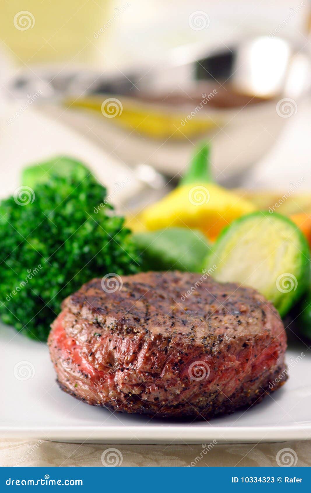Beef fillet mignon plate stock image. Image of restaurant - 10334323