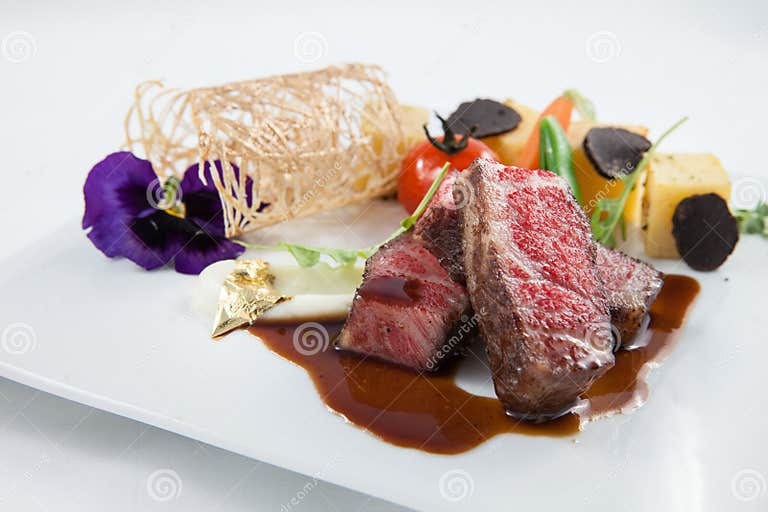 Beef fine dining stock photo. Image of dining, ingradient - 53503062