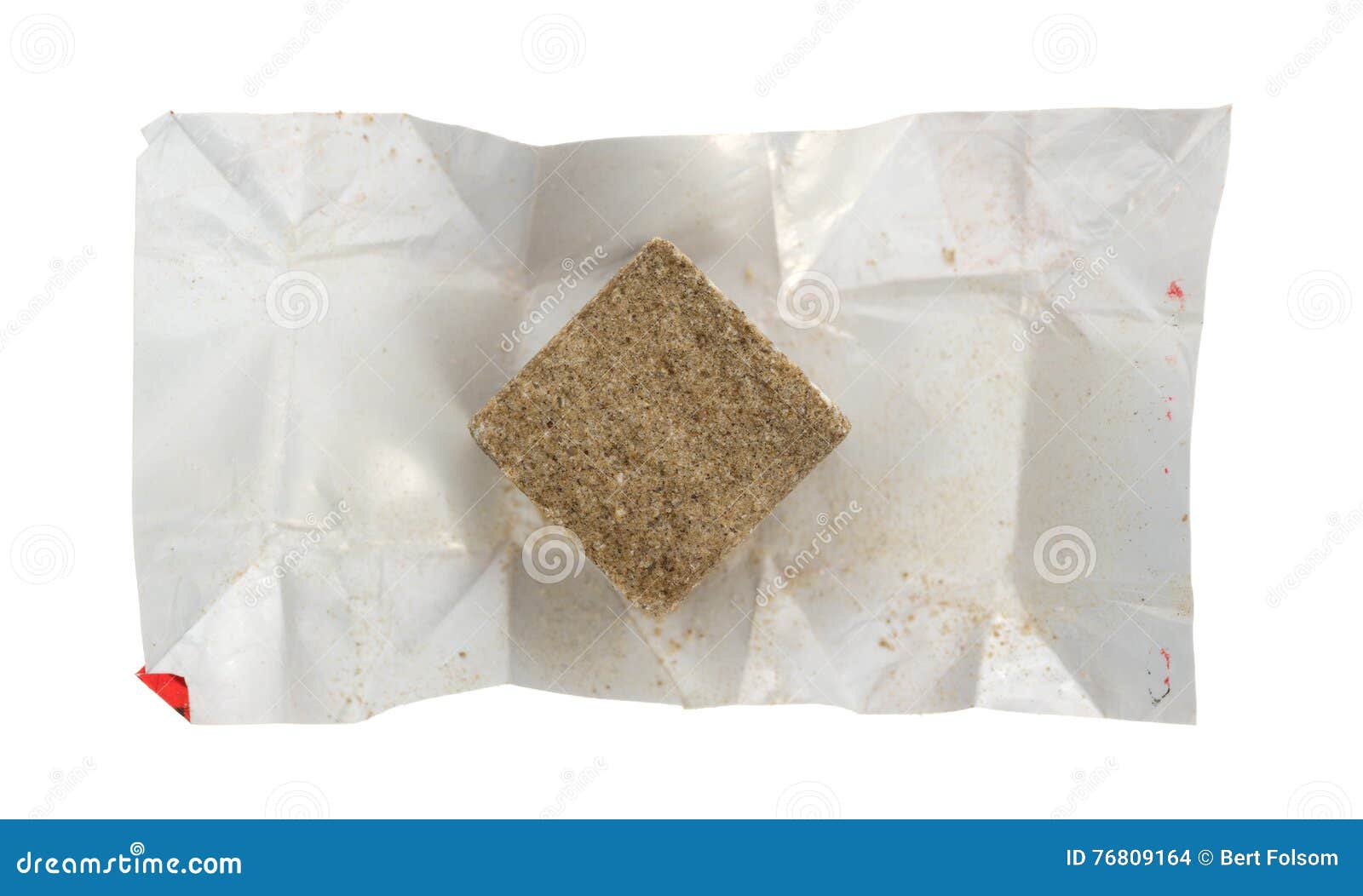 Beef Flavored Bouillon Cube on Tinfoil Wrapper Stock Photo - Image of ...