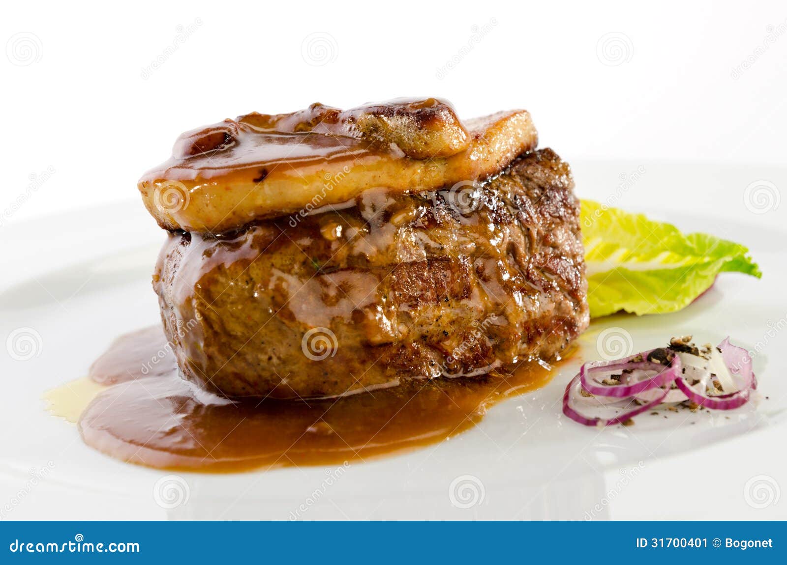 Beef foie gras stock image. Image of sauce, salt, dining - 31700401