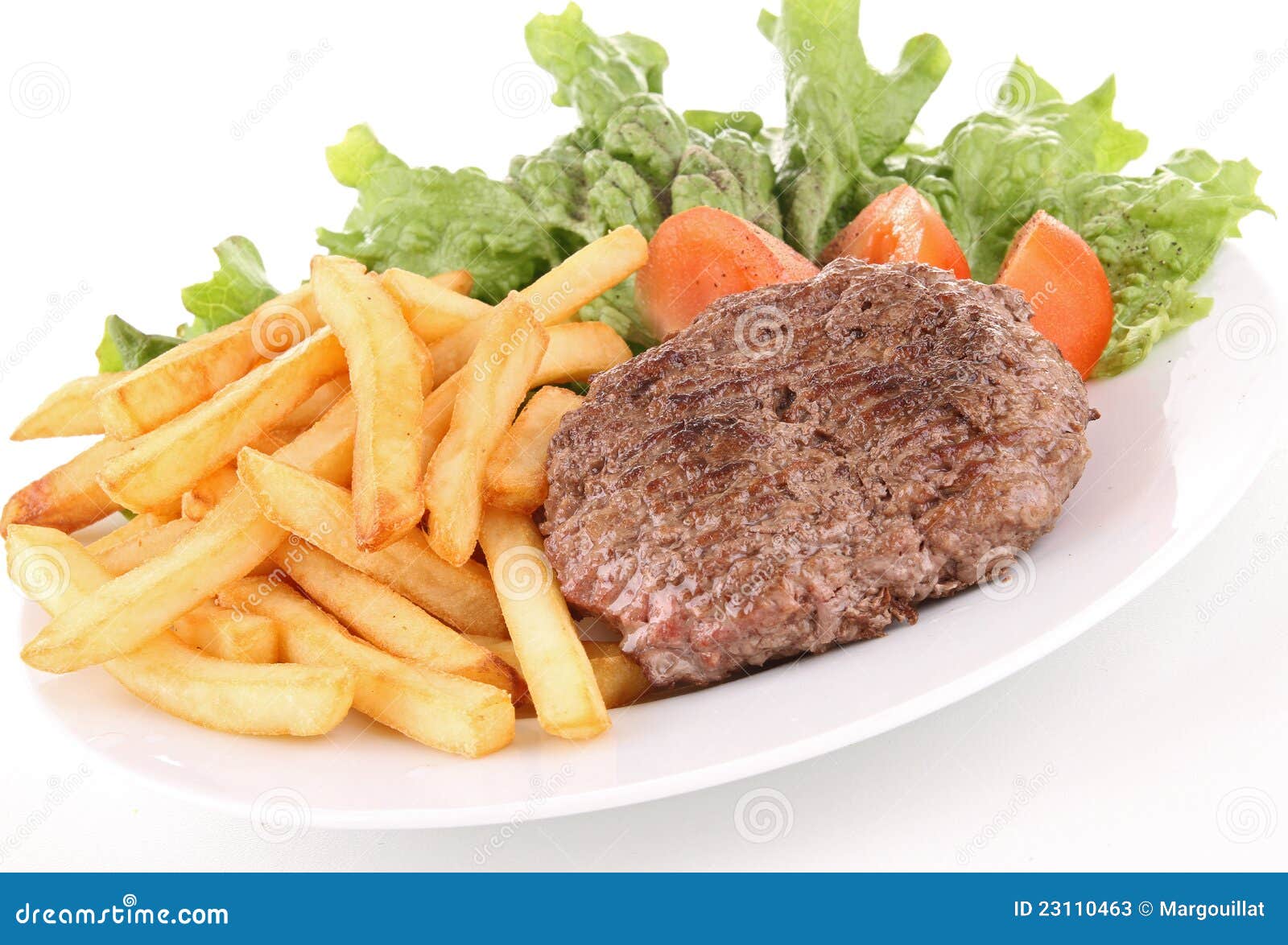 Beef and french fries stock image. Image of chips, french - 23110463