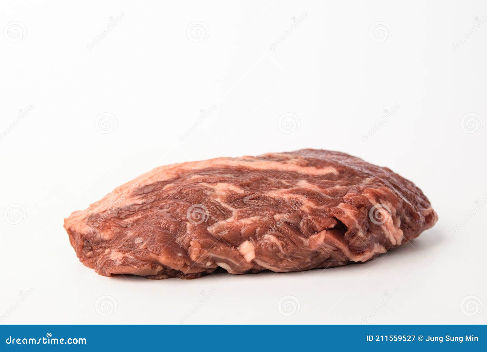 Beef Front Leg on White Background Stock Image - Image of beef, fresh ...