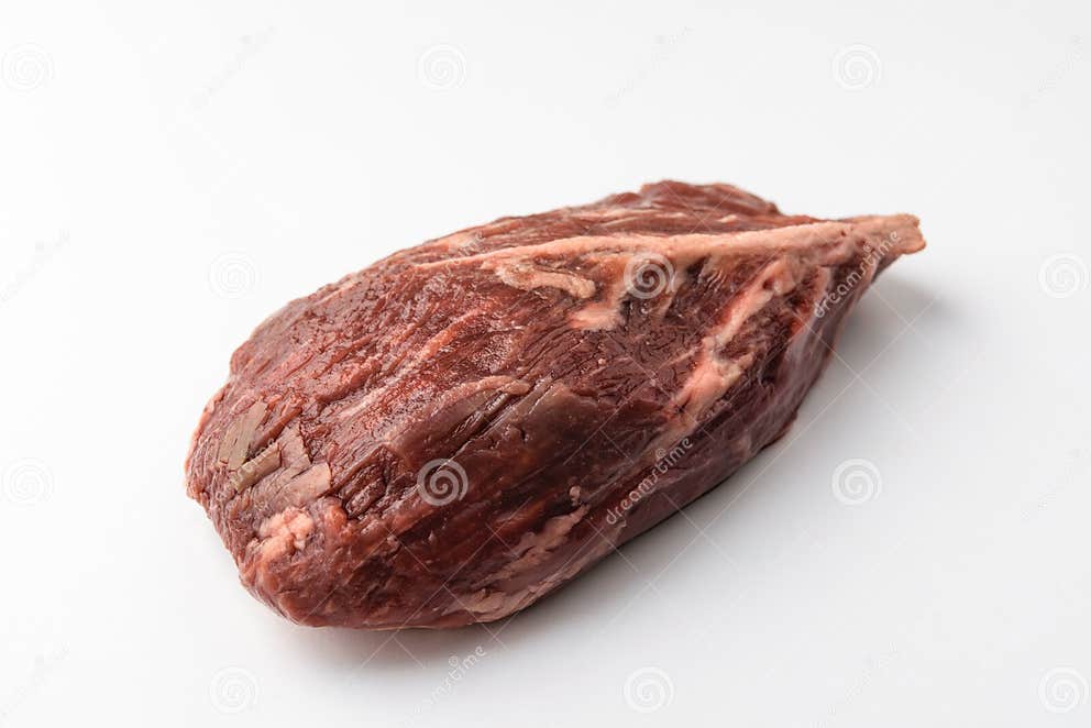 Beef Front Leg on White Background Stock Image - Image of avalanche ...